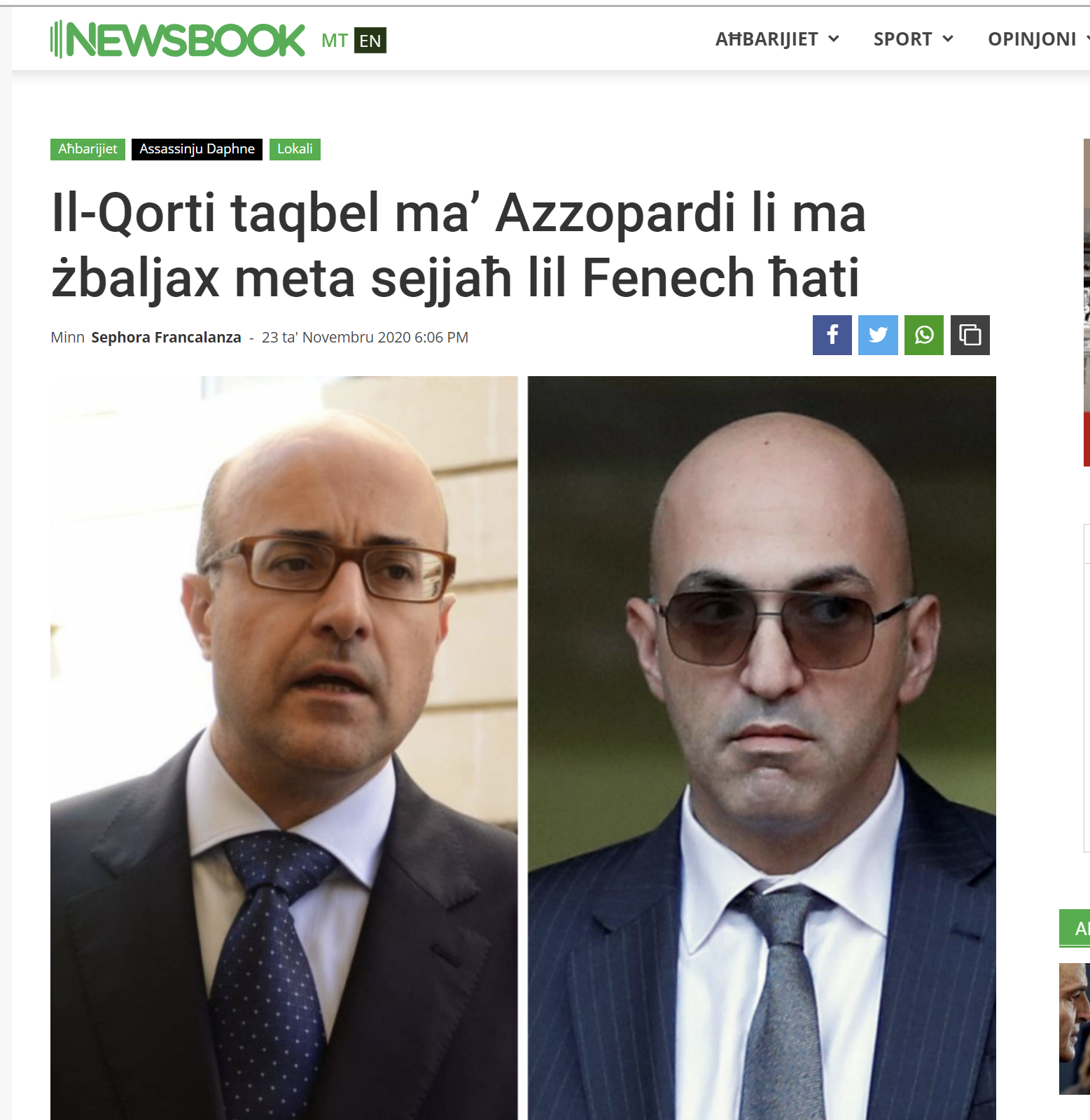 Why is Yorgen Fenech not Guilty?