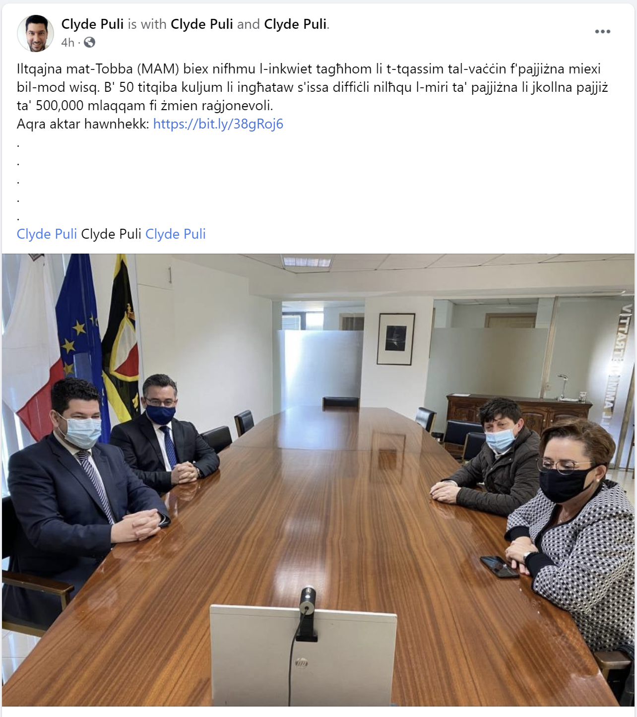 Claudette Buttigieg tattendi laqgħa li fiha kien hemm diskussjonijiet ...