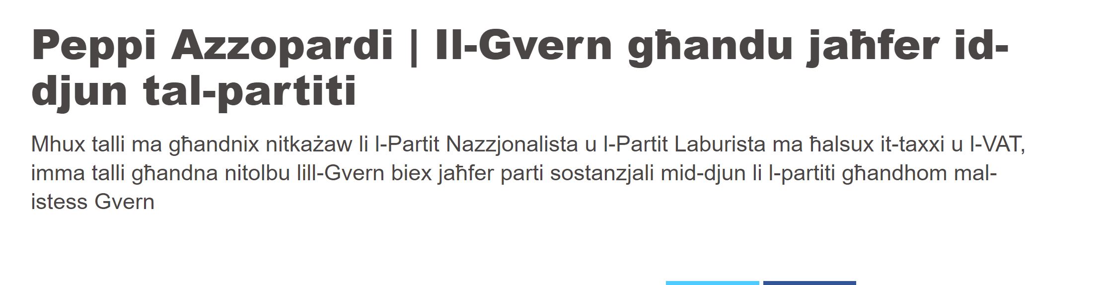 Peppi-Azzopardi-jahfer-id-djun-tal-partiti – Voices of Malta