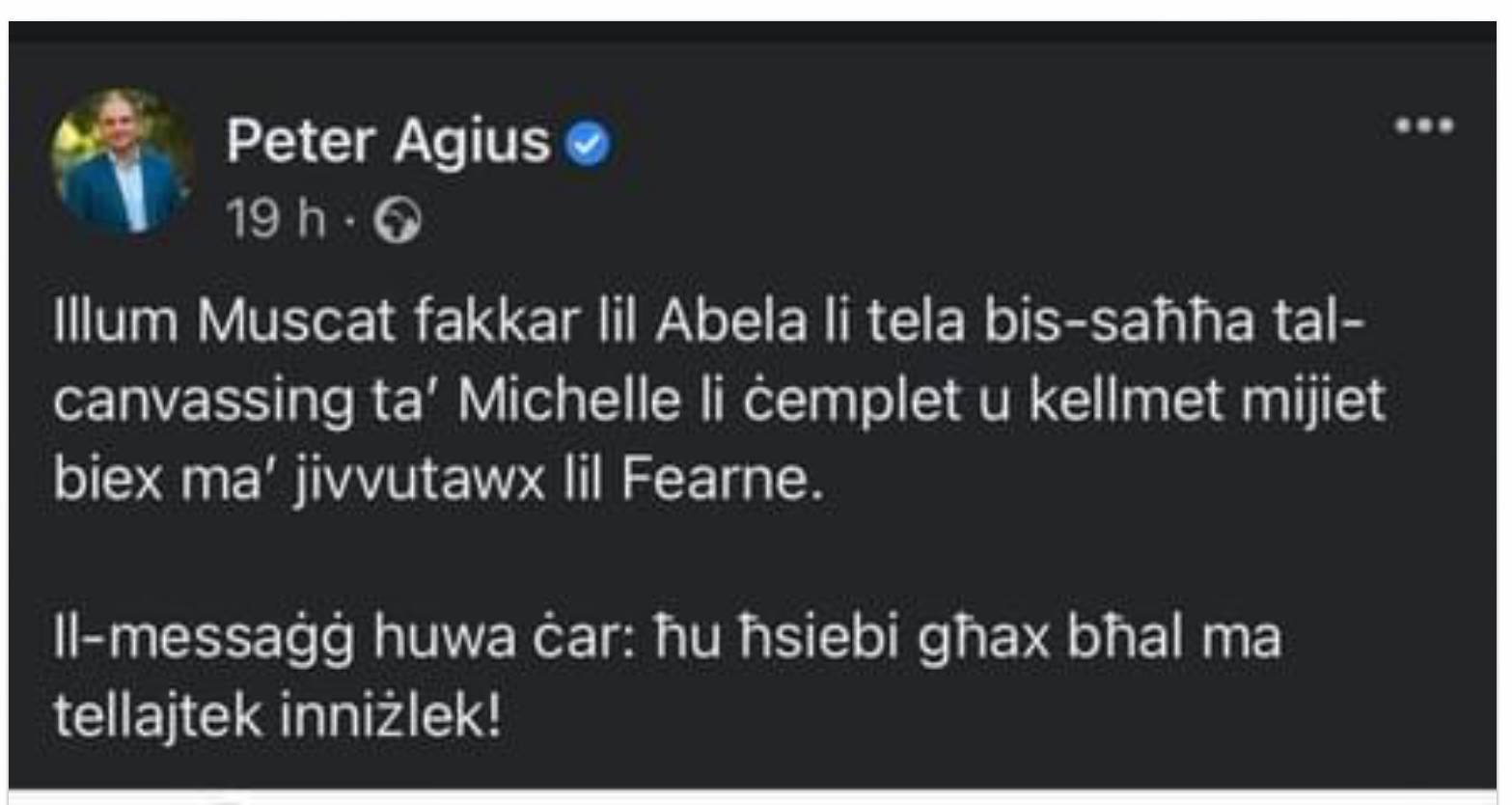 Peter-Agius-Message – Voices of Malta