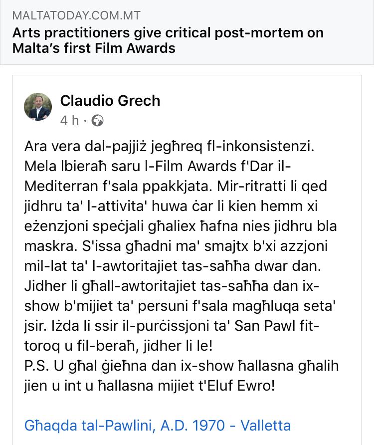 Claudio Grech jeħodha kontra l-Awtoritajiet tas-Saħħa għaliex ma’ tawx ...