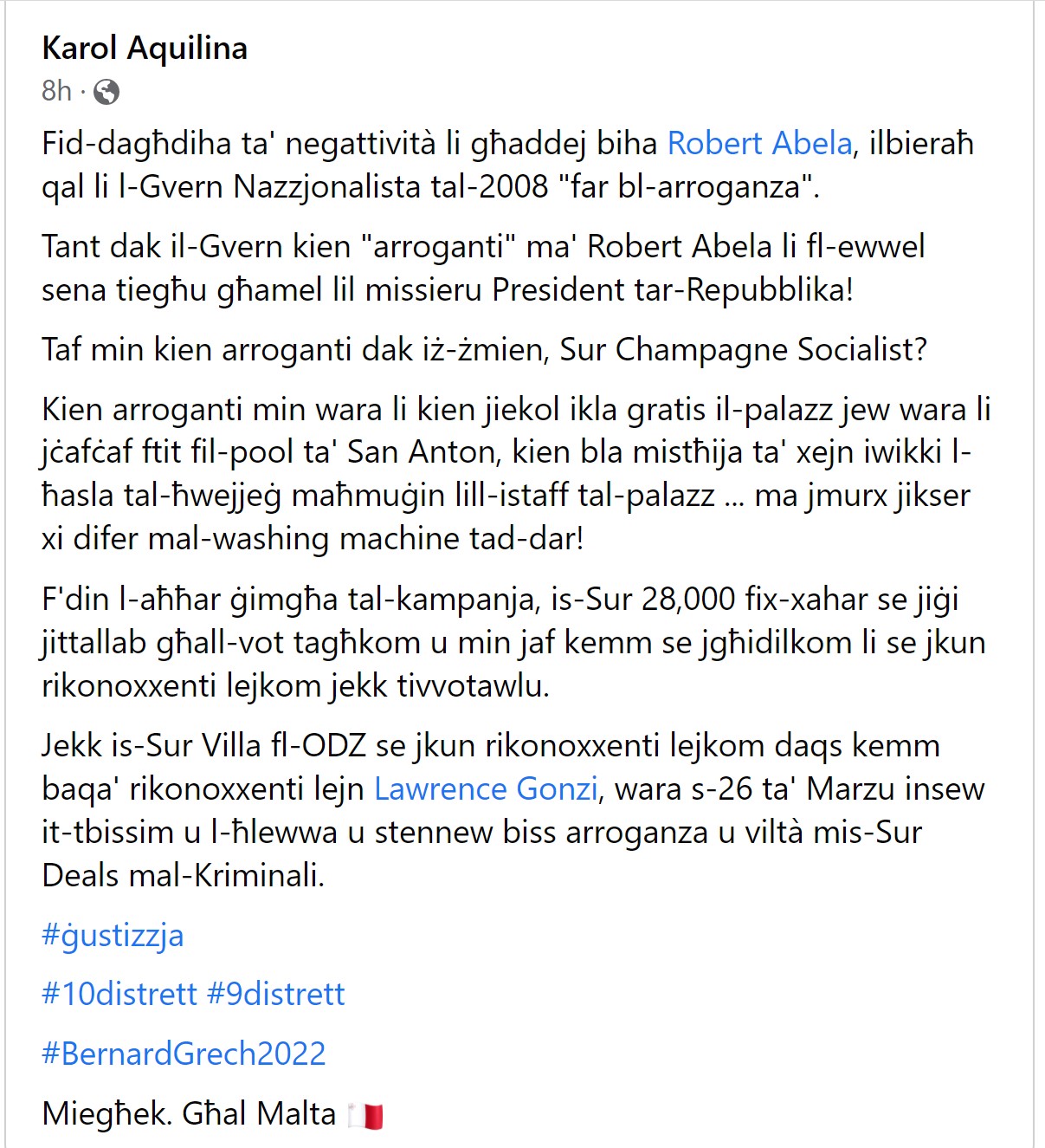 Karol-Aquilina-kontra-robert-Abela – Voices of Malta