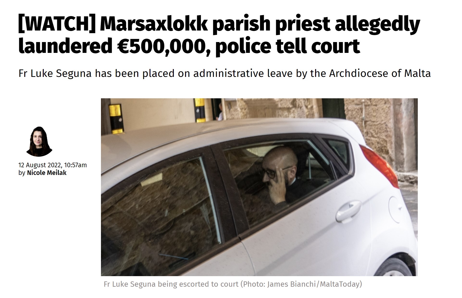 Fr. Luke Seguna: il-ġudikatura trid tieqaf taqa’ għall-pressjoni tal ...