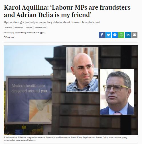 Karol Aquilina taħt pressjoni? Qabel id-diskors tal-bieraħ fil ...