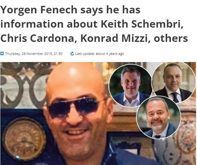 Why was Yorgen Fenech denied the possibility of giving information ...