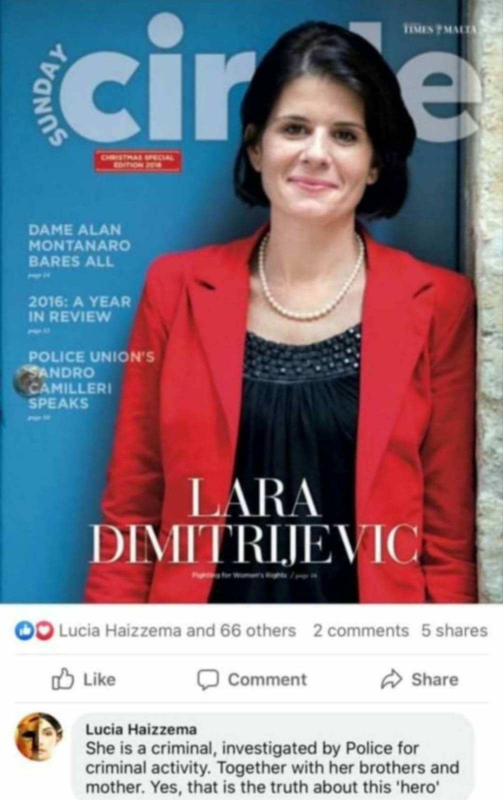 Lara Dimitrijevic was a consultant to Julia Portelli Farrugia but ...