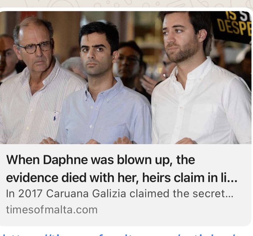 Not all the evidence died with Daphne Caruana Galizia, as claimed by ...