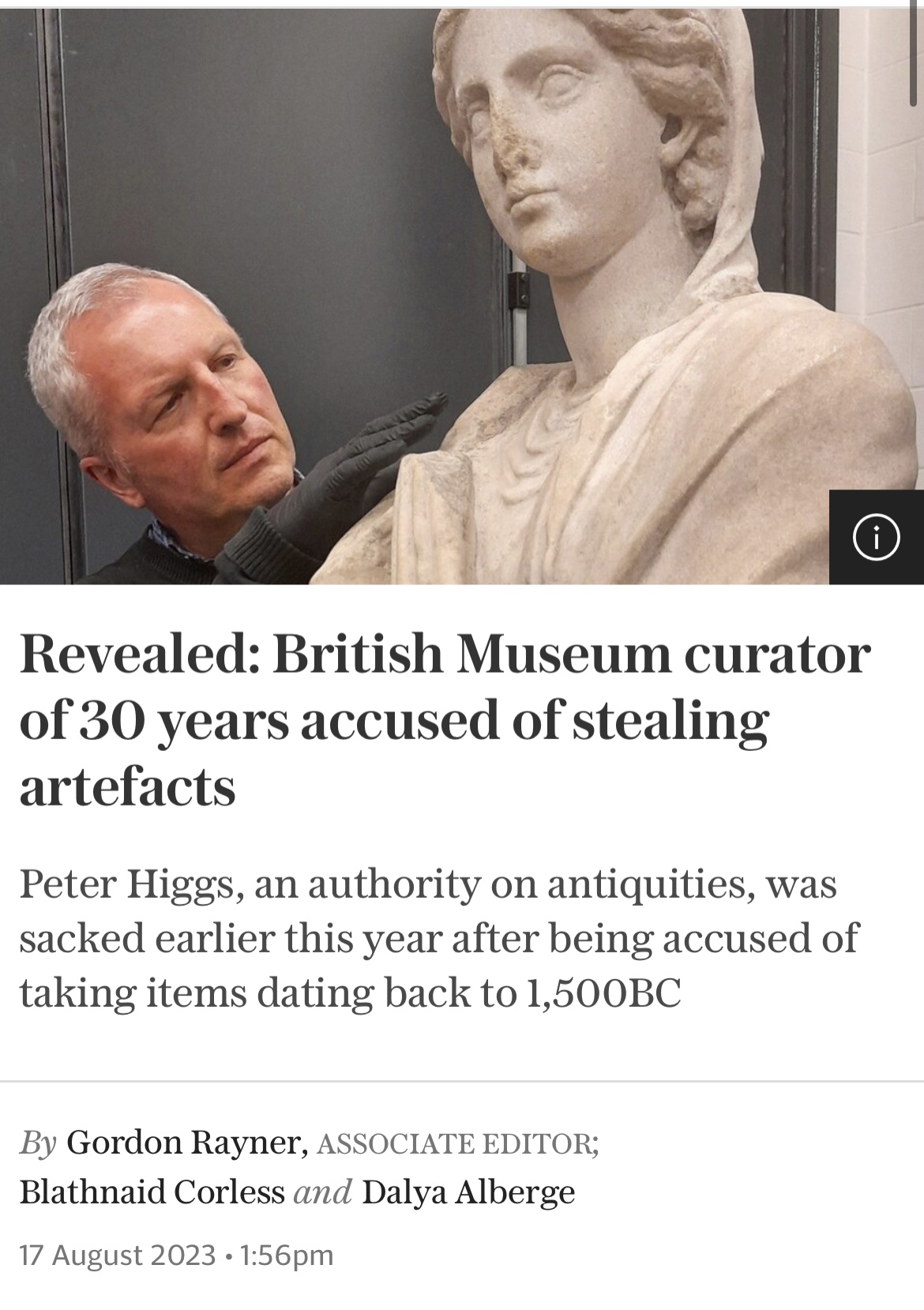 Controversy in the world of museology after the curator of ...