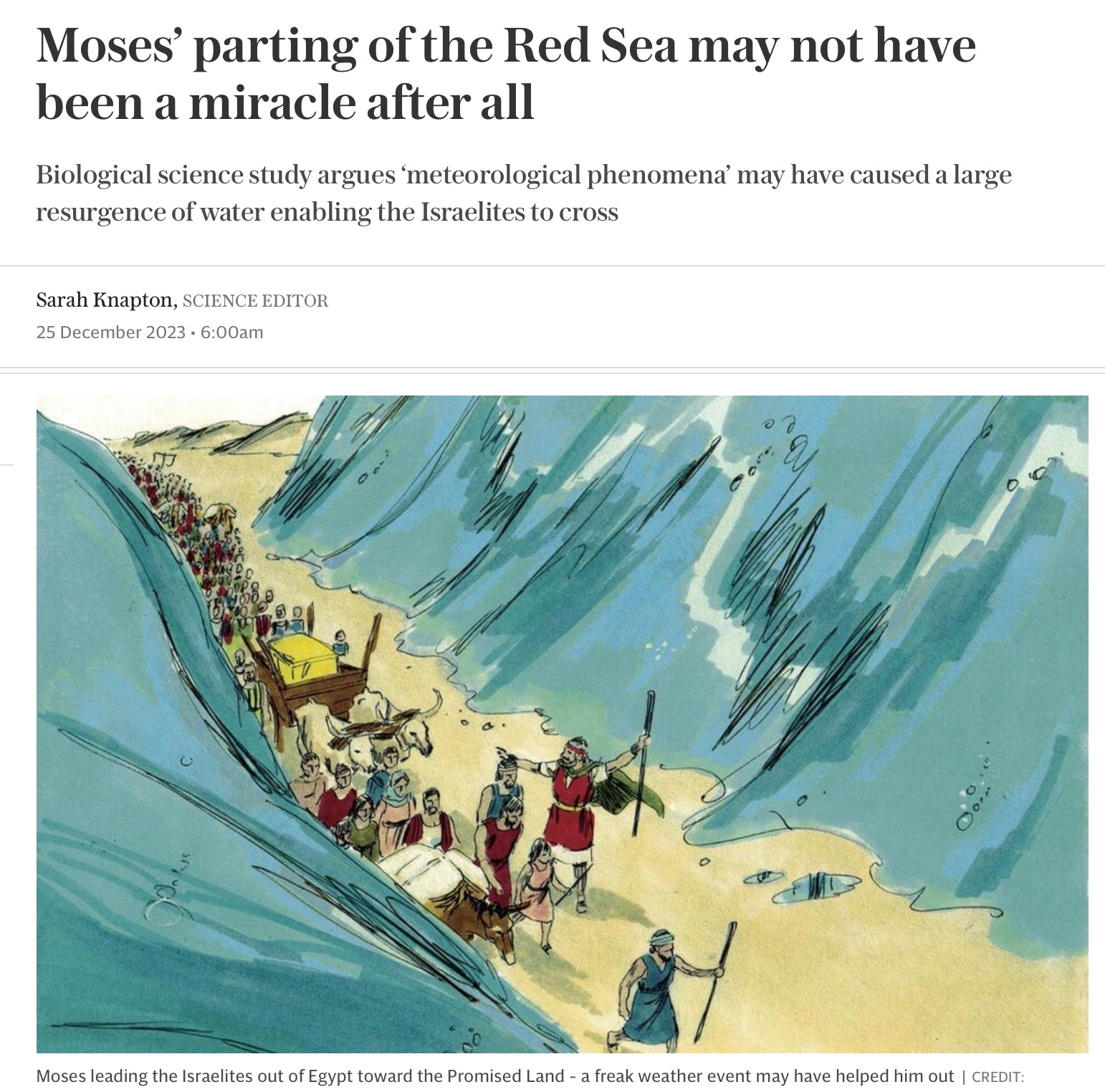 Explaining a Biblical story through scientific research: Napoleon was ...