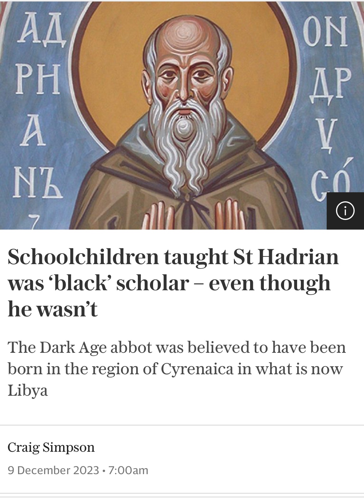 In English history, being North African or Berber is now synonymous ...