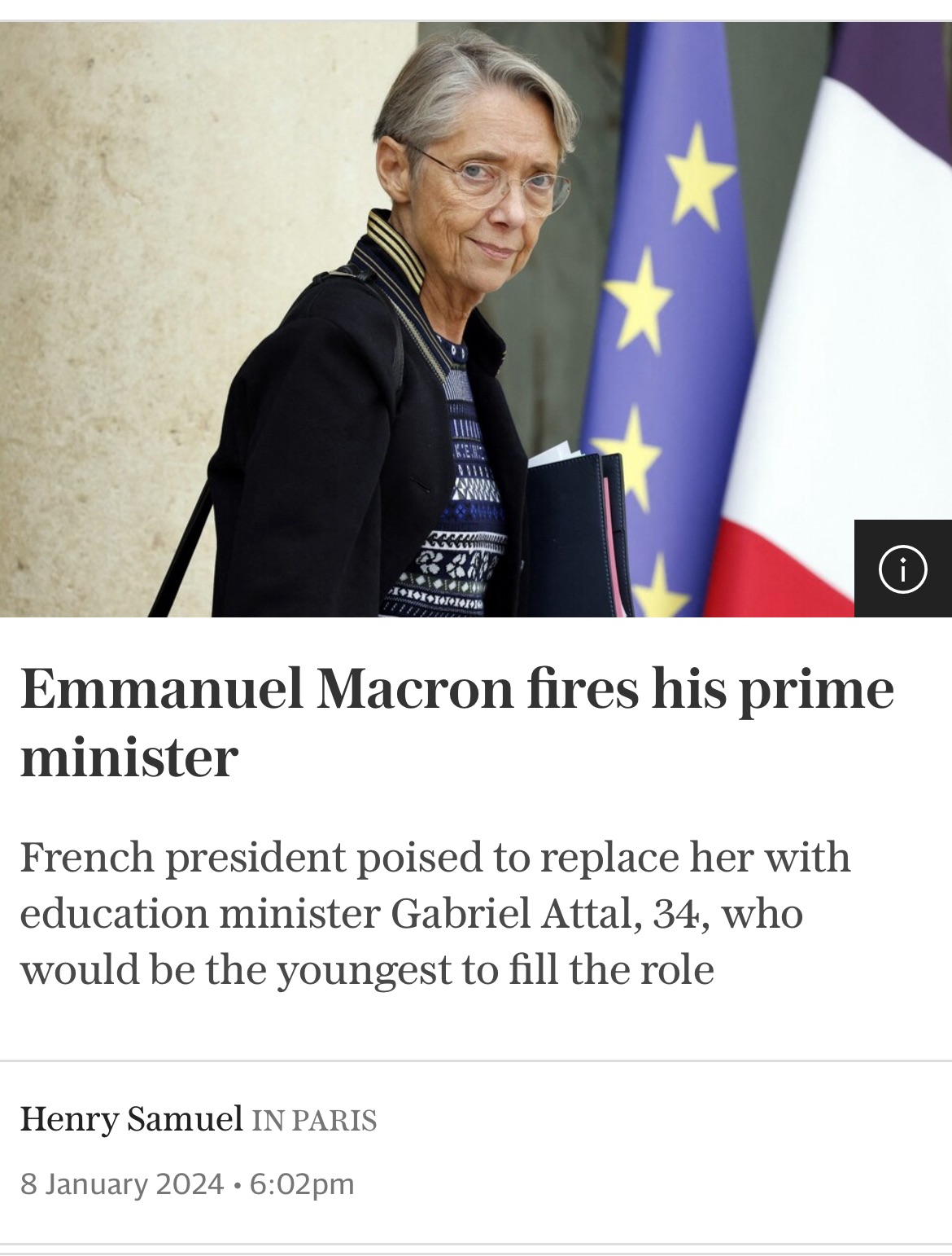 The end of the political career of a female French politician